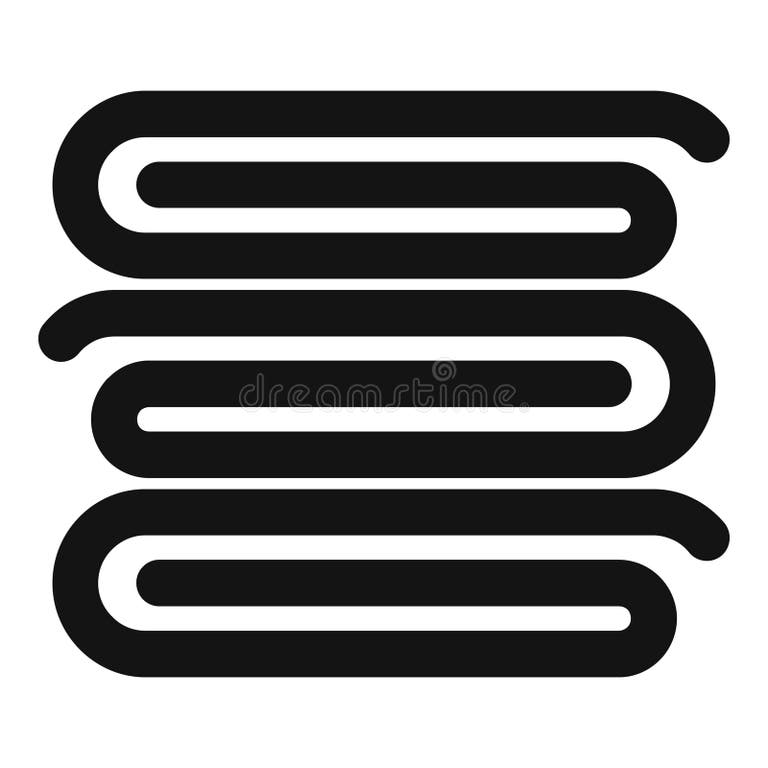 Stack Towel Icon Simple Vector. Fabric Tissue Stock Vector ...