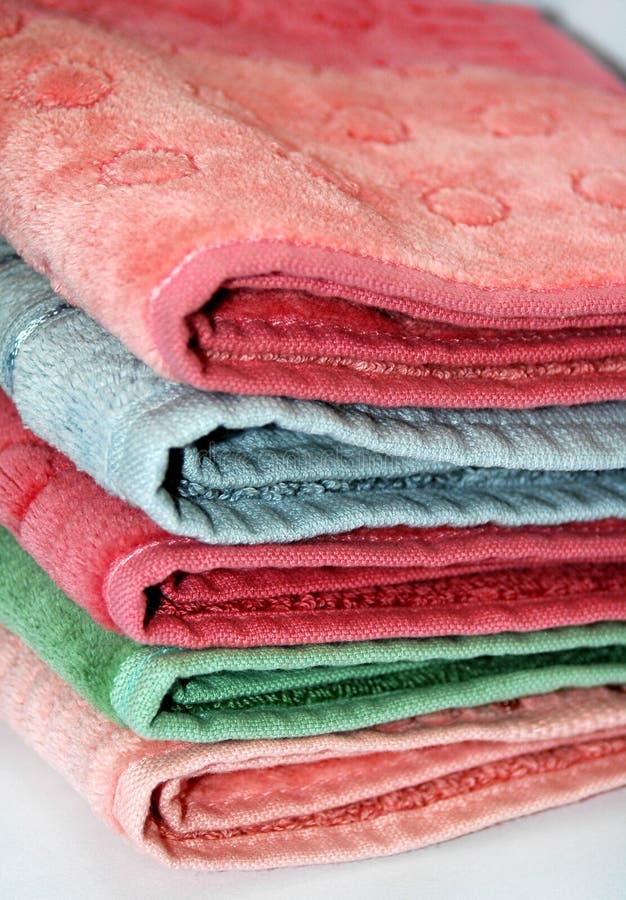 Stack of towels stock image. Image of colorful, towels - 1926333