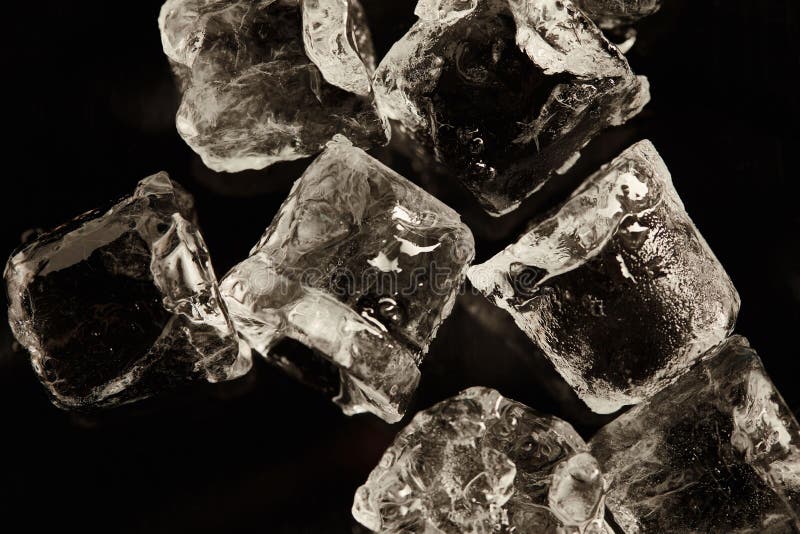 Of Transparent Cool Ice Cubes Isolated Stock Image - Image of frosted ...