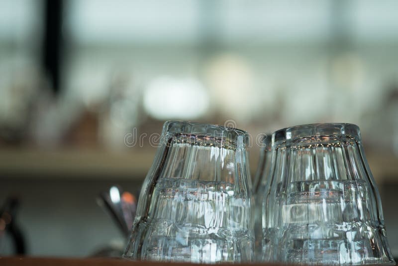 Stack of Transparent Glass Coffee or Tea Cups Stock Image - Image of ...