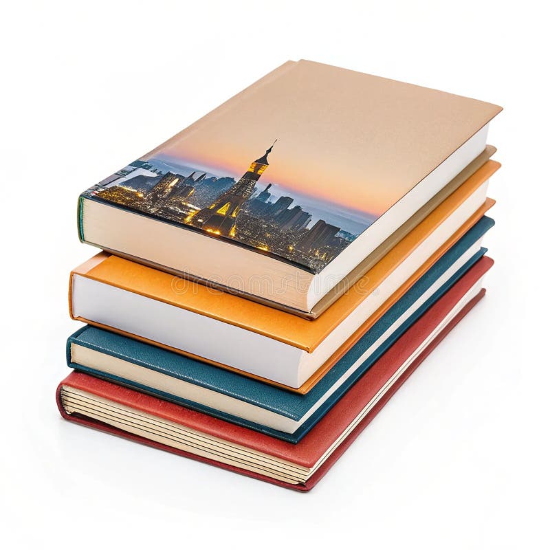 Stack of Travel Guides for Countries and Cities Stock Illustration ...