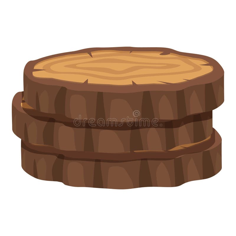 Stack of Tree Slices Showing Annual Rings on White Background Stock ...