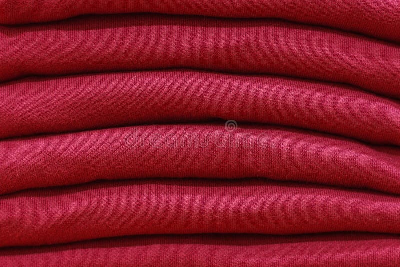 Stack of Trend Biking Red Sweaters Close-up, Texture, Background Stock ...