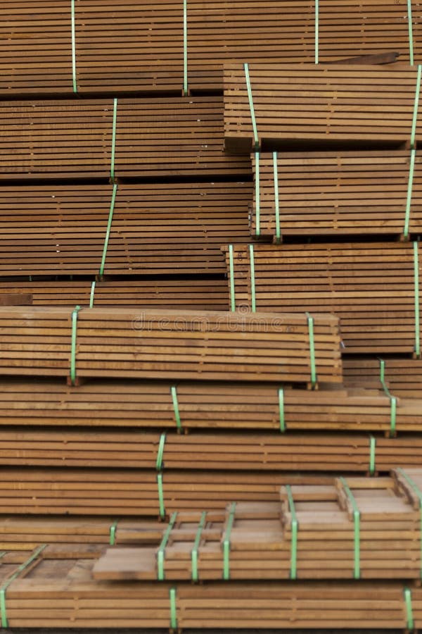 Stack of tropical hardwood stock photo. Image of texture - 127611848