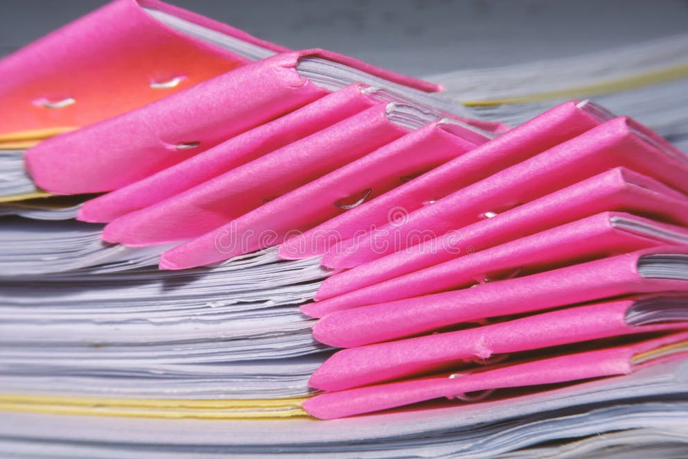 Stack of Tutorial Paper Sheets Stock Image - Image of design, archives ...