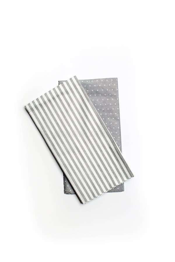 Stack of two napkins. stock image. Image of clipping - 28341987