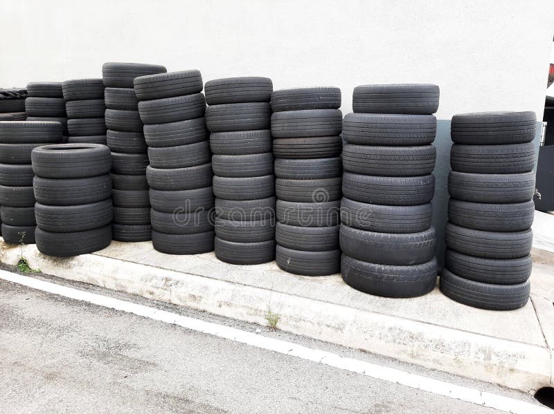 Stack of tyre stock photo. Image of dealer, pneumatic - 246812038