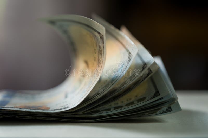 Stack of United States One Hundred Dollar Bills Stock Photo - Image of ...