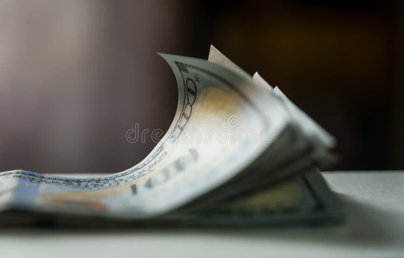 Stack of United States One Hundred Dollar Bills Stock Image - Image of ...