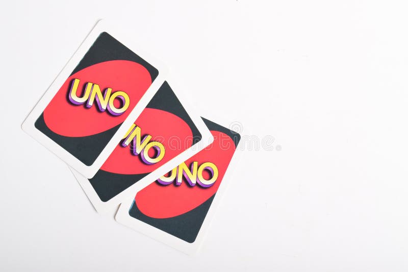 Stack of UNO Game Cards on White Background Editorial Stock Photo ...