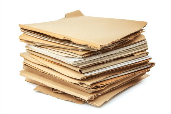 A Stack of Untidy Files Creates an Atmosphere of Chaos. these Papers ...