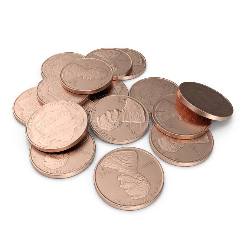 Stack Pennies Stock Illustrations – 169 Stack Pennies Stock ...