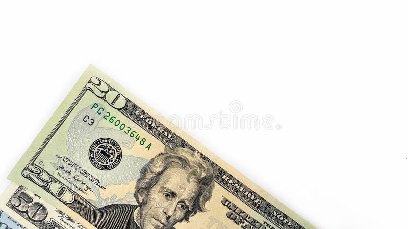 Stack of 20 dollar bills stock photo. Image of fortune - 2562612