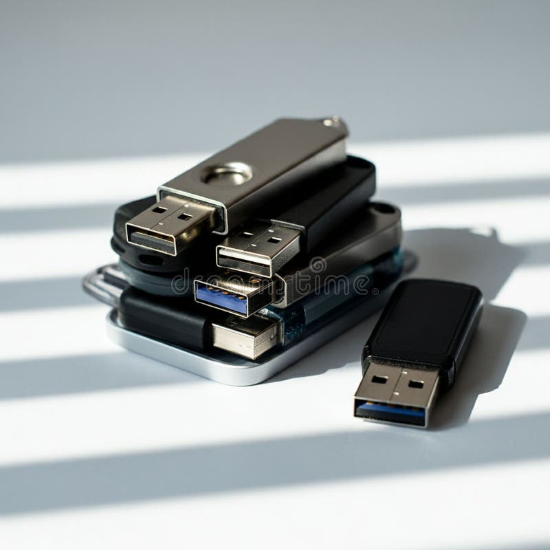 Flash drives stock illustration. Illustration of disk - 66502352