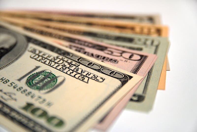 Stack of 20 dollar bills stock photo. Image of fortune - 2562612