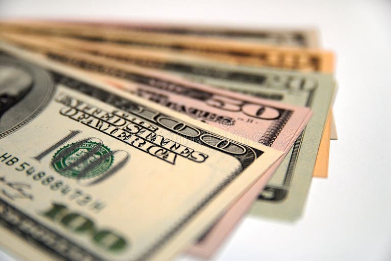 A Stack of USD American Dollar Bills Stock Photo - Image of payment ...