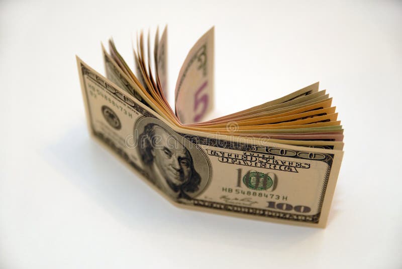 A Stack of USD American Dollar Bills Stock Image - Image of green ...