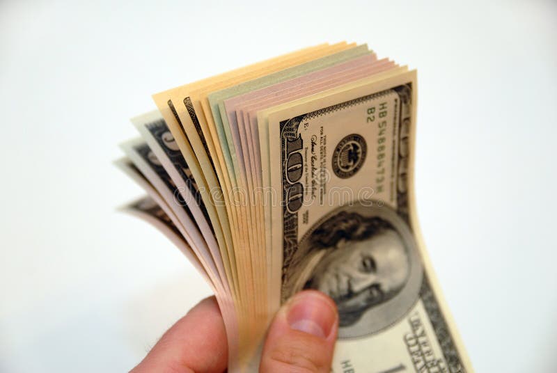 Stack of 20 dollar bills stock photo. Image of fortune - 2562612