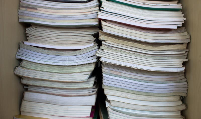 Stack of used books stock photo. Image of student, textbook - 24177622
