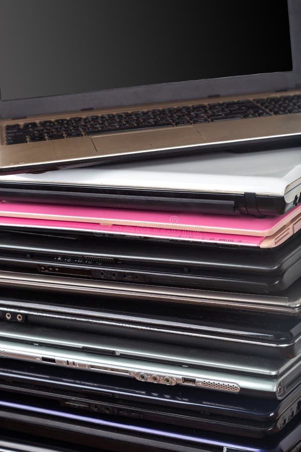 Stack Old Laptops Stock Photos - Free & Royalty-Free Stock Photos from ...