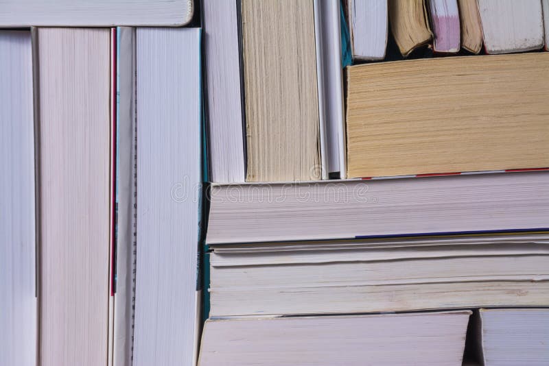 Stack of used old books stock photo. Image of collection - 67634328