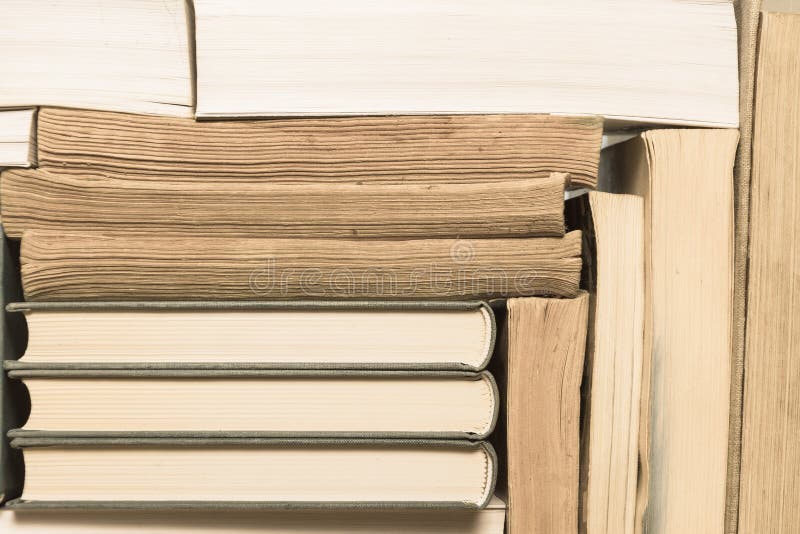 Stack of used old books stock image. Image of read, document - 67636405