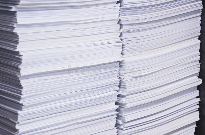 Stack of Used Paper for Reuse Stock Photo - Image of heap, papers: 44685914
