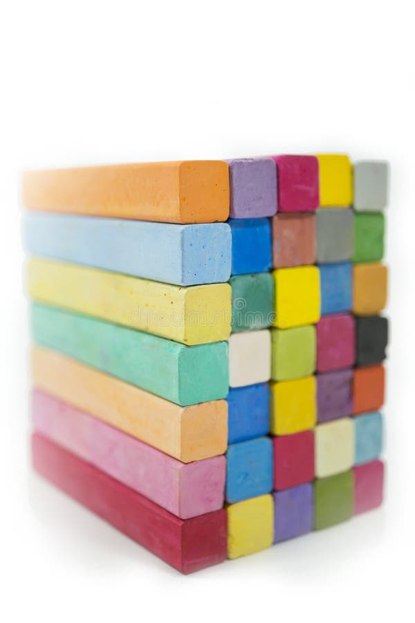 Stack of Variety Colors of Chalk Pastel Stock Image - Image of colors ...