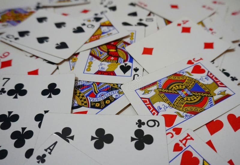 Stack of Various Poker Card Symbols Stock Image - Image of card, close ...