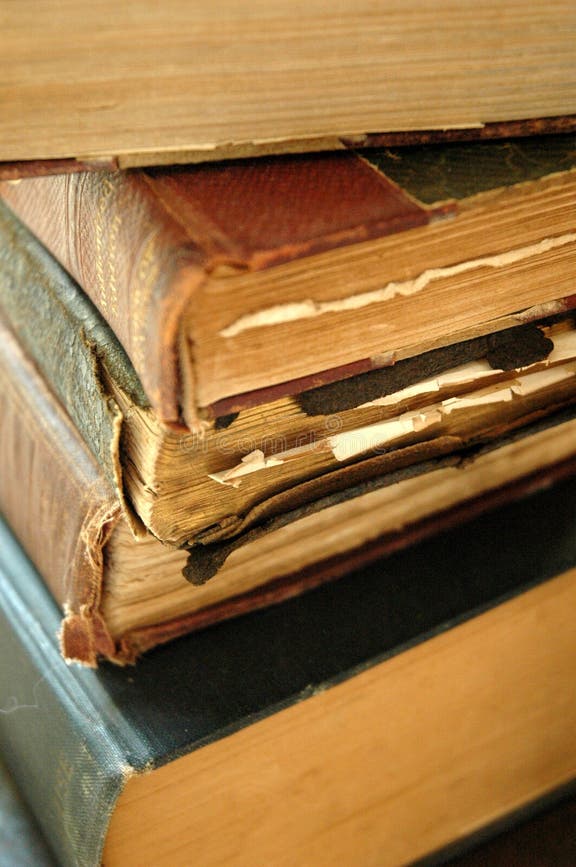 Stack of Very Old Books stock image. Image of media, wisdom - 103983