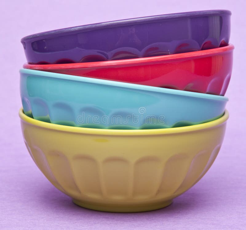 Stack of Vibrant Bowls stock image. Image of stack, bowl - 14162733