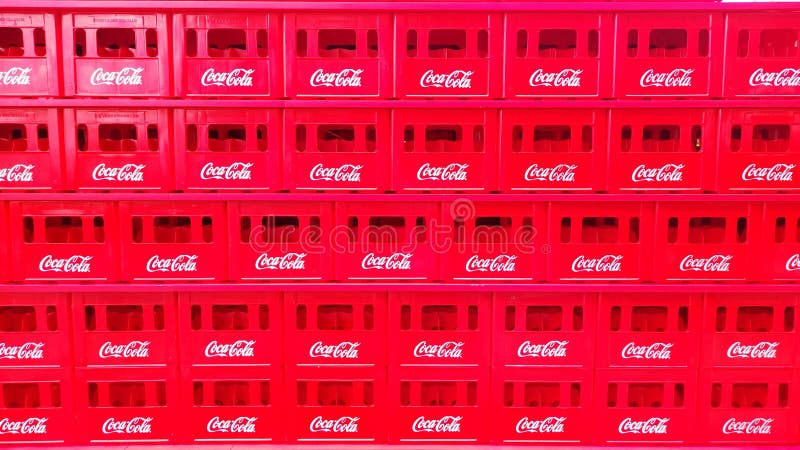 Coca cola carrier editorial stock image. Image of machine - 378361449