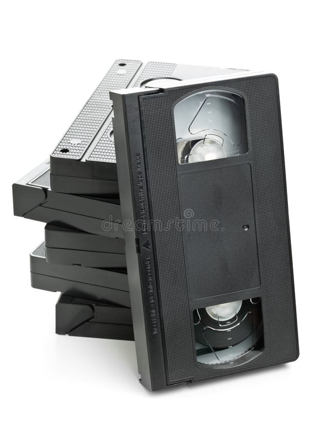 Stack of Video Home System Movie Cassettes Stock Photo - Image of home ...