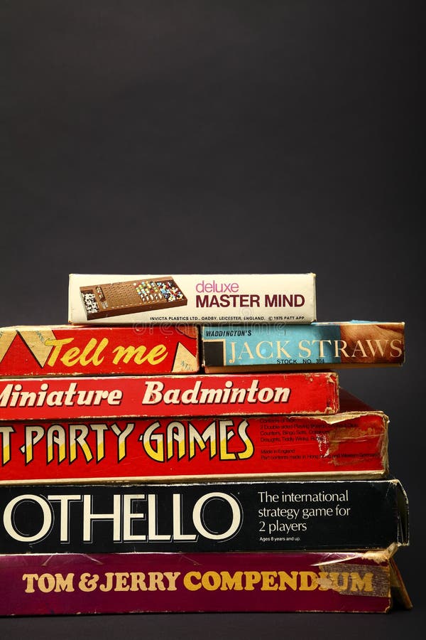 Stack Of Games In Boxes