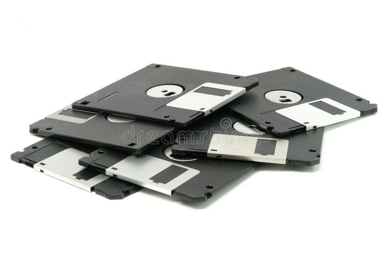 Vintage 5 1/4 floppy disks stock image. Image of object - 1336899