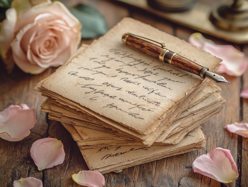 Vintage Postcards Roses Ai Generated Stock Photos - Free & Royalty-Free ...