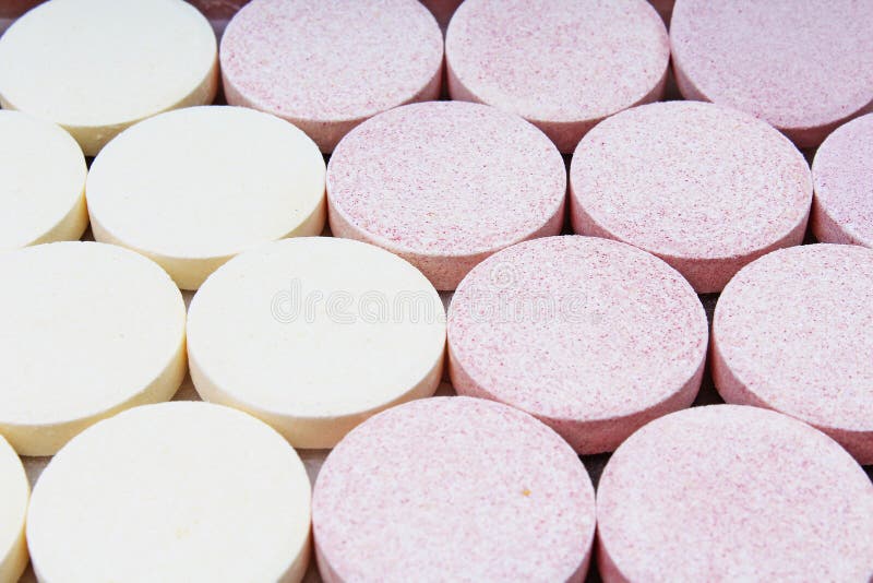 Stack of Vitamin Mineral Supplement Effervescent Tablets Pattern ...