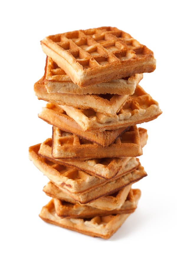Stack of Waffles stock photo. Image of close, cooking - 20596948