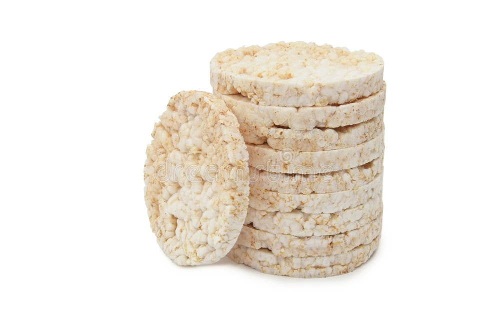 Stack of Waffles or Bread from Puffed Rice Stock Photo - Image of ...