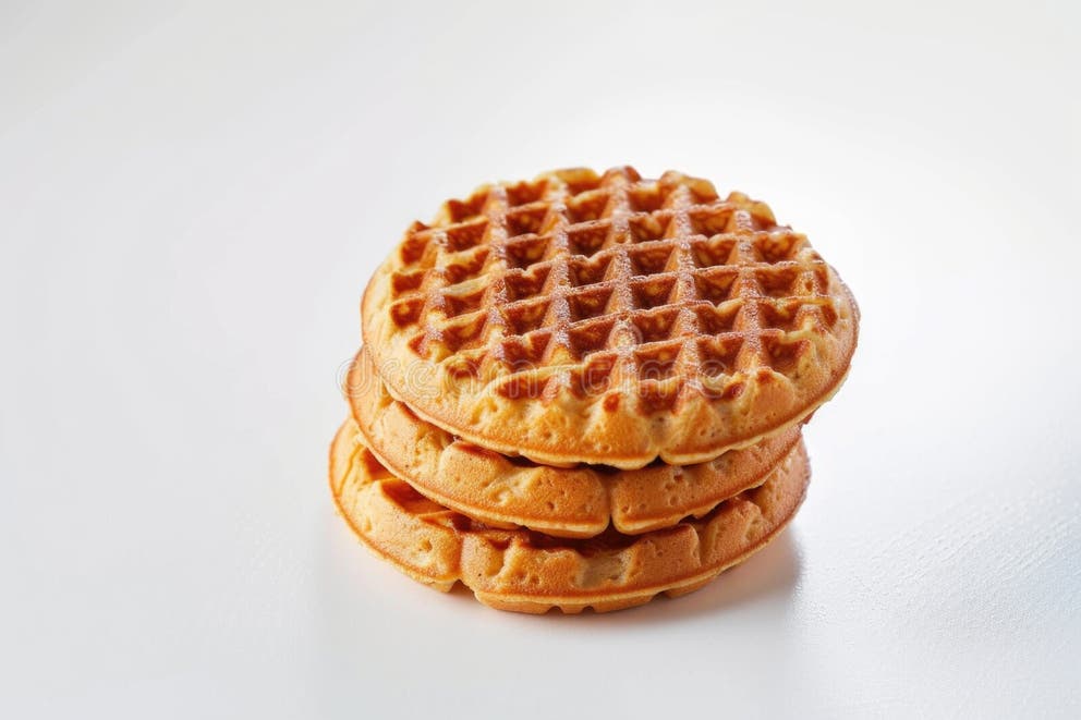 A Stack of Waffles Sitting on Top of Each Other, Ideal for Food ...