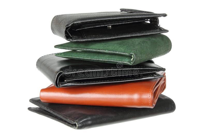 Stack of Wallets stock photo. Image of shot, object, buying - 26777034