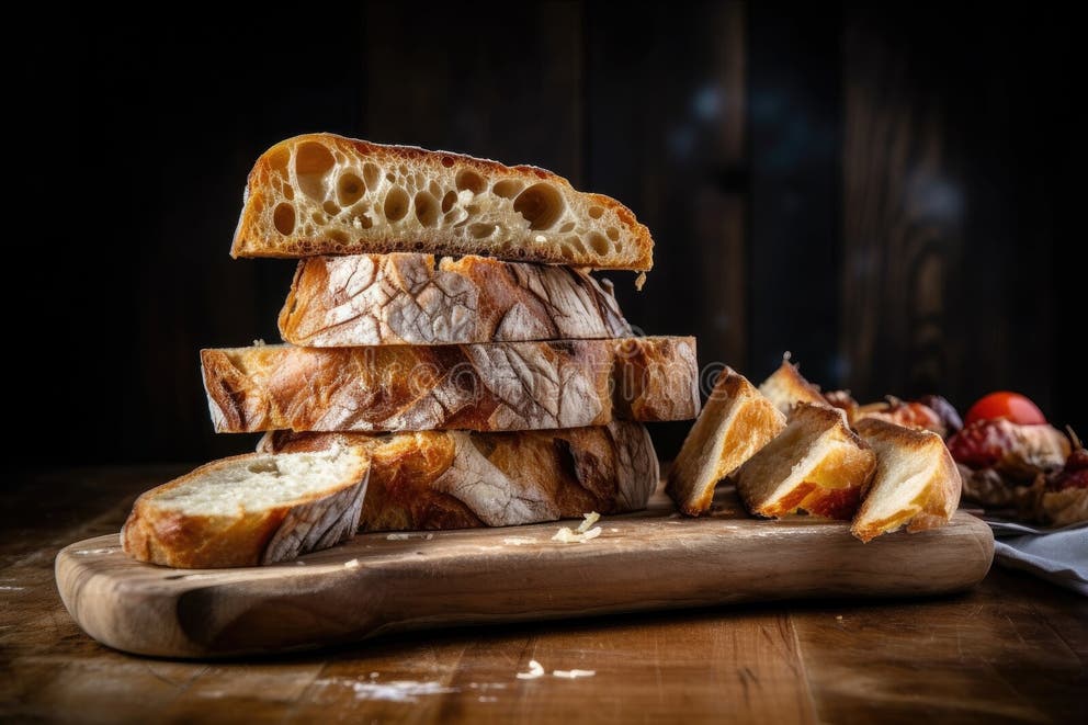Stack of Warm and Crusty Artisan Bread, for Ultimate Toast Experience ...