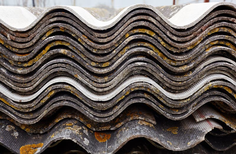 A Stack of Wave Slate. Gray Wavy Slate Stock Image - Image of exterior ...