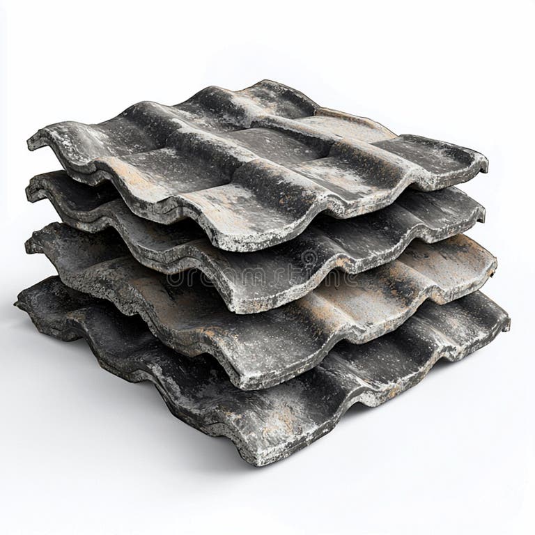 Stacked Roofing Tiles Terracotta Weathered Construction Material ...