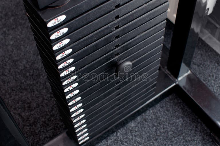Stack of weights stock image. Image of handle, center - 18285667