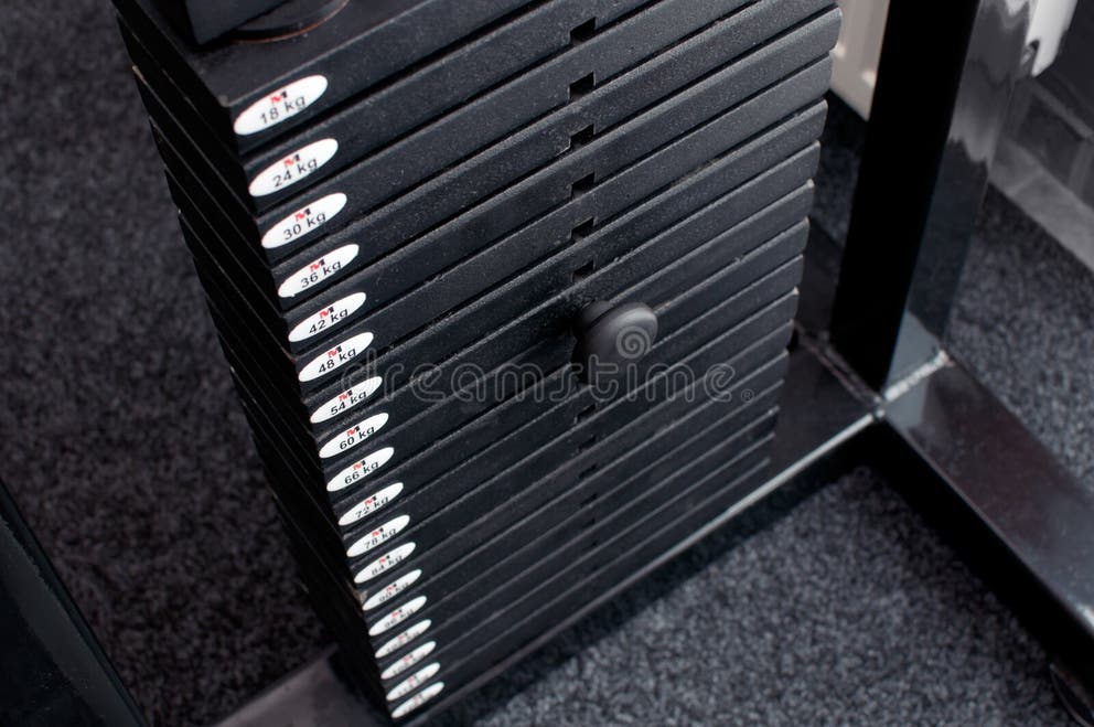 Stack of weights stock image. Image of handle, center - 18285667