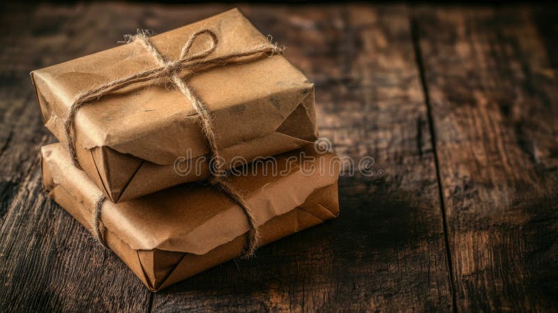 A Stack of Well-organized, Old Paper Documents Rests on a Wooden ...