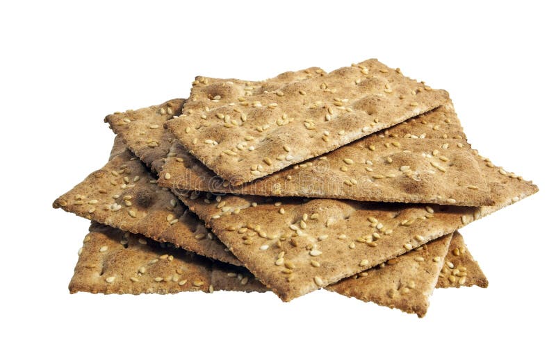 Crackers with Sesame Seeds stock image. Image of healthy - 121974907