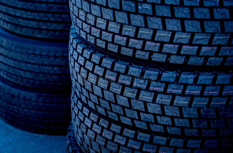 Stack of Wheels on Dark Background. Industrial Details Stock Image ...