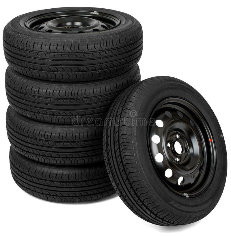 Stack of wheels stock photo. Image of automotive, pattern - 103932780